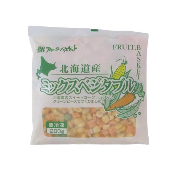 [ 商品説明 ]北海道産のスイートコーン、にんじん、グリーンピースで作ったミックスベジタブルです。[ 原材料 ]スイートコーン（遺伝子組換えでない）、にんじん、グリーンピース[ 保存方法 ]　-18℃以下で保存して下さい。[消費期限 ]　冷...