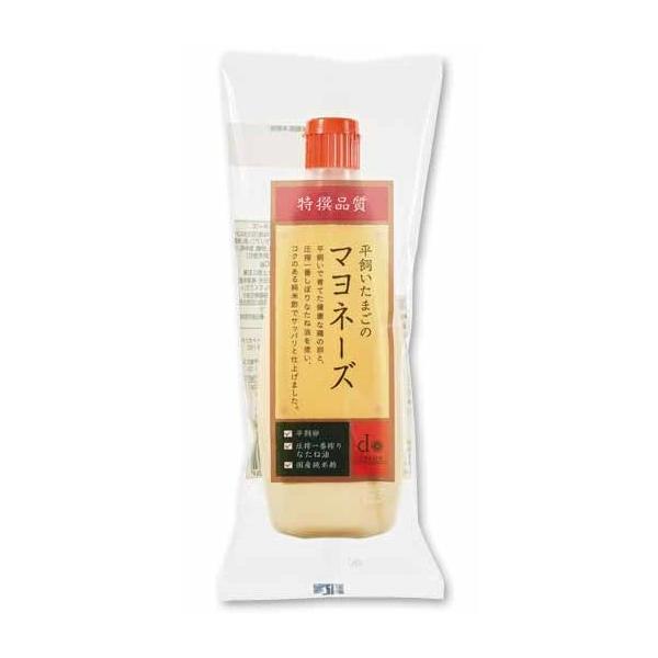 平飼卵とNON-GMナタネ油、国産純米酢、国産ビート糖、赤穂の天塩など原料にこだわったマヨネーズです。柔らかな酸味で、何にでもよく合います。原材料：なたね油、卵、米酢、食塩、砂糖、香辛料保存方法：直射日光・高温を避け、保存して下さい。開封後...