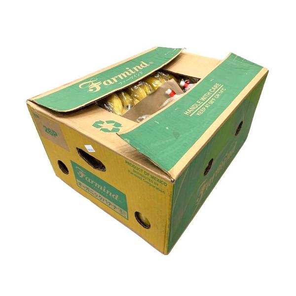 輸入元：輸入業者ファーマインド農園名：『COLIMAN FRESH PRODUCE，S.A DE C.V有機JAS認証・無くん蒸メキシコ産、キャベンディッシュ種１パック3〜4本入、28P入りのお得な規格です。おいしい有機栽培バナナを実現する...
