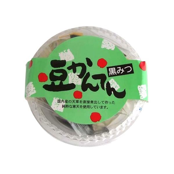 国内産の天草を直接煮出して作った純粋な寒天を使用しています。赤えんどうは北海道産です。原材料：天草、赤えんどう、砂糖、粗糖、水飴、醸造酢使い方：寒天と豆の中の水を良く切ってから添付の黒みつを入れてお召し上がり下さい。保存方法：直射日光を避け...