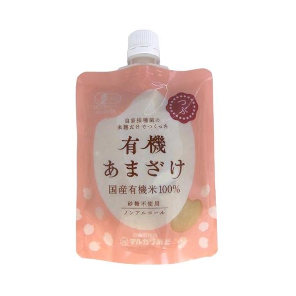 有機のお米を麹にし、麹の力で糖化させて作った甘酒です。砂糖を加えていません。1.5倍から２倍に薄めて塩一掴みに、しょうがの絞り汁を少々入れると大変おいしく召し上がっていただけます。夏には、グラスに氷を入れて、甘酒をいれ少々の水で薄めて、「冷...