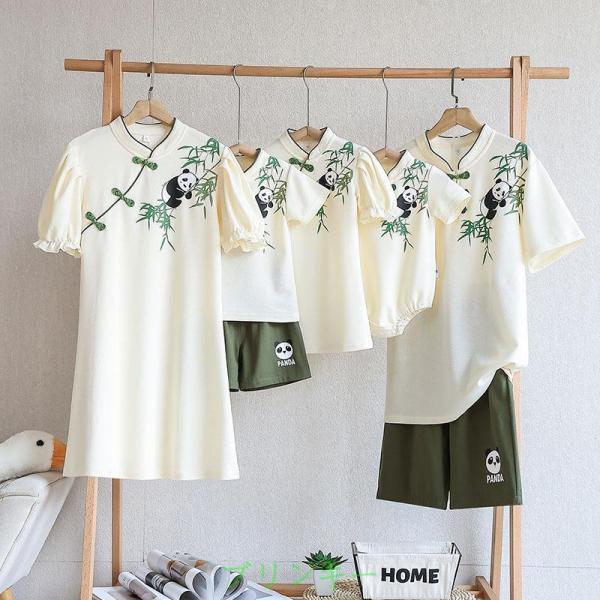 商品説明★商品内容：親子服★素材: 綿(95%) ポリエステル(5%)ベビーから大人まで！家族みんなでお揃いコーデが楽しめる♪66・73・80・90サイズのよちよちベビーちゃんだってお兄ちゃんやお姉ちゃんと仲良くオシャレを楽しみたい！！パパ...