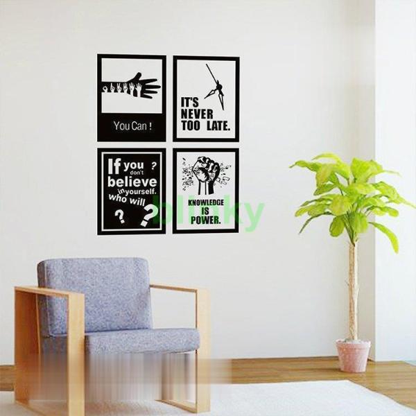 インテリア 雑貨 ウォールステッカー ルームデコ 壁紙デコ 壁紙シール アート風 ロゴ 絵画風 モダン モノクロ ブラック ピンク ブルー レッド グリーンゴージャス ラグジュアリー モノトーン 寝室 模様替え ナチュラルテイスト 寝室 ス...