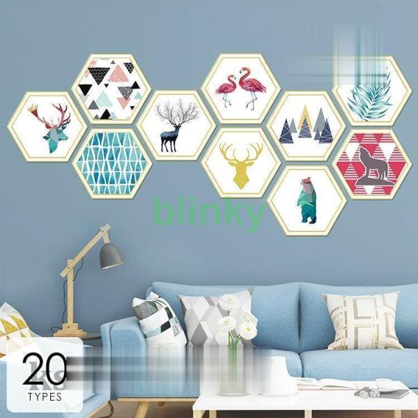 インテリア 雑貨 ウォールステッカー ルームデコ 壁紙デコ 壁紙シール モダン 北欧風 トナカイ 動物 ボタニカル ピンク グリーン ホワイト ブルー寝室 シンプル ラグジュアリー リビング フェミニン 華やか空間 カフェ風 ゴージャス 模...