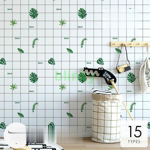 インテリア 雑貨 ウォールステッカー ルームデコ 壁紙デコ 壁紙シール スクエア リーフ 植物 シャープ クール 三角 グリーン ホワイト ブラックおしゃれ 華やか空間 簡単 スタイリッシュ 新居 インパクト 模様替え 寝室 カラーコーディ...