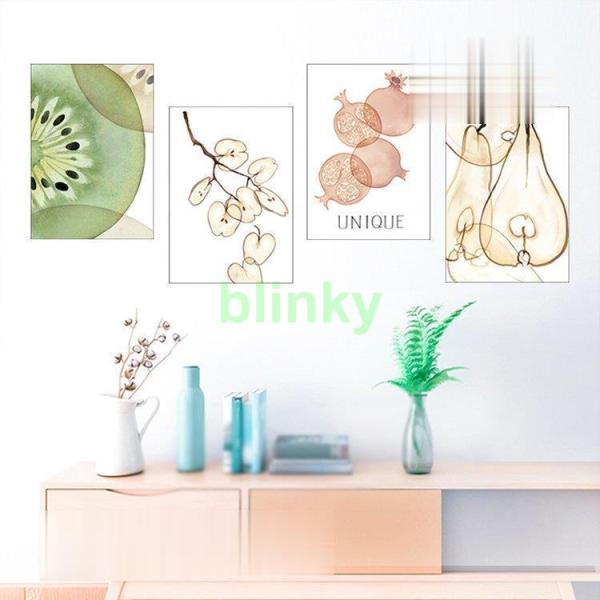 インテリア 雑貨 ウォールステッカー ルームデコ 壁紙デコ 壁紙シール フルーツ ナチュラルテイスト 癒し ポップ グリーン ブラウン可愛い 大人空間 モダン おしゃれ 模様替え フェミニン ホテルライク 華やか空間 新居 寝室 リビング ...