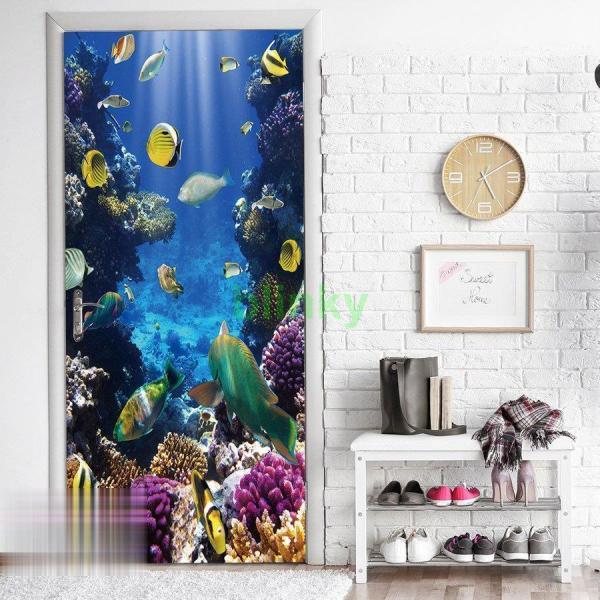 1.【状態】: 新品未使用 サイズ 数量：38.5cm*200cm*2pcs 完成サイズ ：（横）約77cm×（縦）約200cm2.【材質】: 高品質のPVC素材（防湿、通気、柔軟、軽量、無毒、無刺激性）重量：約490g3.簡単にお部屋の雰...