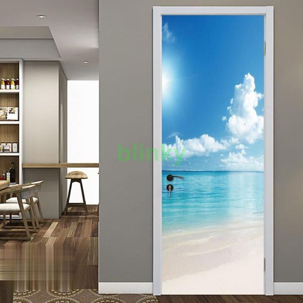 1.【状態】: 新品未使用 サイズ 数量：38.5cm*200cm*2pcs 完成サイズ ：（横）約77cm×（縦）約200cm2.【材質】: 高品質のPVC素材（防湿、通気、柔軟、軽量、無毒、無刺激性）重量：約490g3.簡単にお部屋の雰...