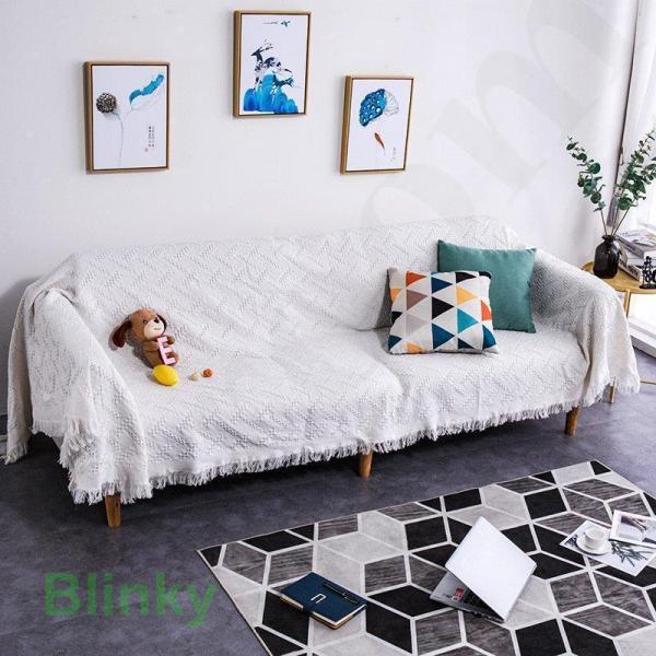 高品質綿麻混合, ご安心使用ください 。サイズ: 130*180cm (1人掛けソファーに適用）180*230cm（2人掛けソファーに適用）230*250cm（3人掛けソファーに適用）「広い使用範囲、四季通用」ソファにかけてソファカバーにな...