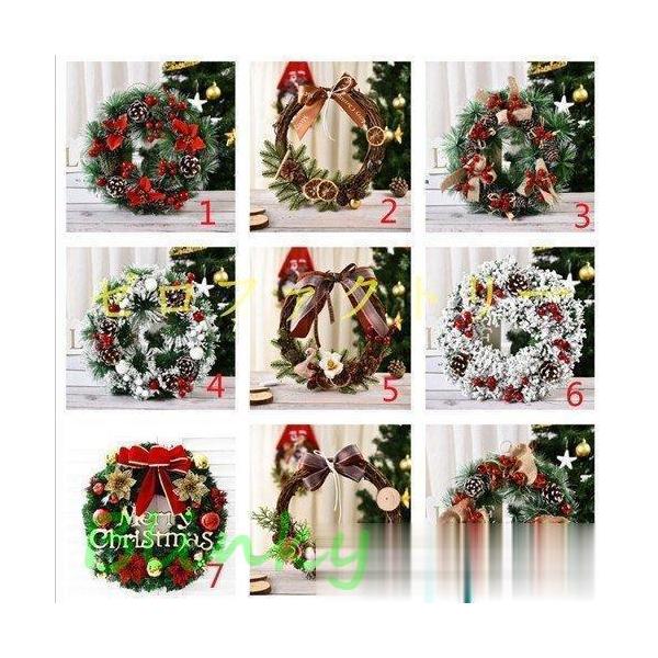 クリスマスリース クリスマス飾り 可愛い 冬 壁掛け クリスマス  クリスマスツリー装飾 部屋 玄関 飾り 華やか デコレーション  クリスマス用品 ガーランド バラ 人工造花 飾り デラックスリース 北欧風【サイズ】:直径約30cm 40...