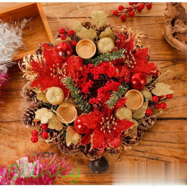 キーワード：クリスマス飾り クリスマスプレゼント リース クリスマス 飾り付け 花輪 壁掛け飾り 玄関ドア 部屋飾り ウォールデコ リボンラタンリース ガーデニング 花壇 お庭 手作り 雑貨 装飾 秋 サンタ ギフト お店 かわいい おしゃ...