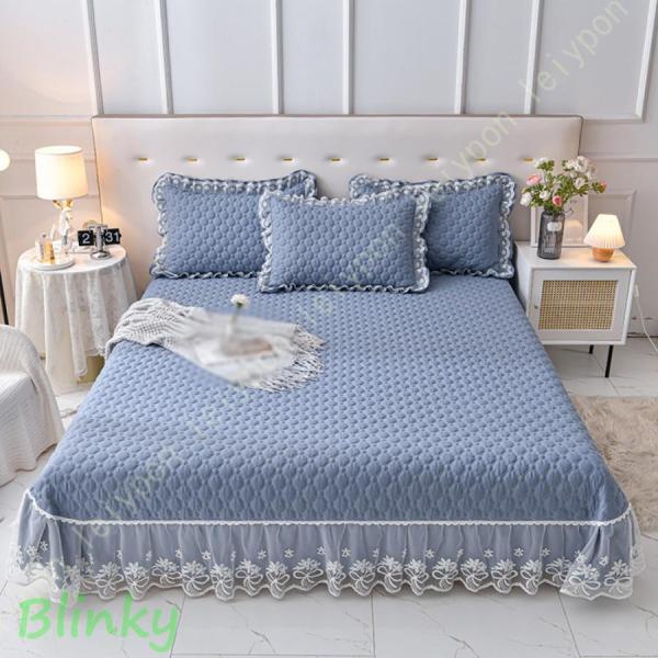 ＜商品情報＞【素材】●表地：ポリエステル　●充填物：綿【サイズ】48*74cm*2（枕カバー2枚）255*245cm*1（ベッドスプレット1枚）255*245cm*3（ベッドスプレット1枚＋枕カバー2枚）※サイズは1-3cm誤差があります、...