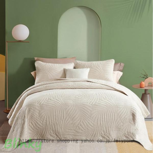 ＜商品情報＞【素材】コットン80%、ポリエステル20%【サイズ】●枕カバー：50*70cm●230*250cmSet、250*270cmSet（ベッドスプレッド1枚＋枕カバー2枚）※サイズは1-3cm誤差があります、予めご了承してください。...