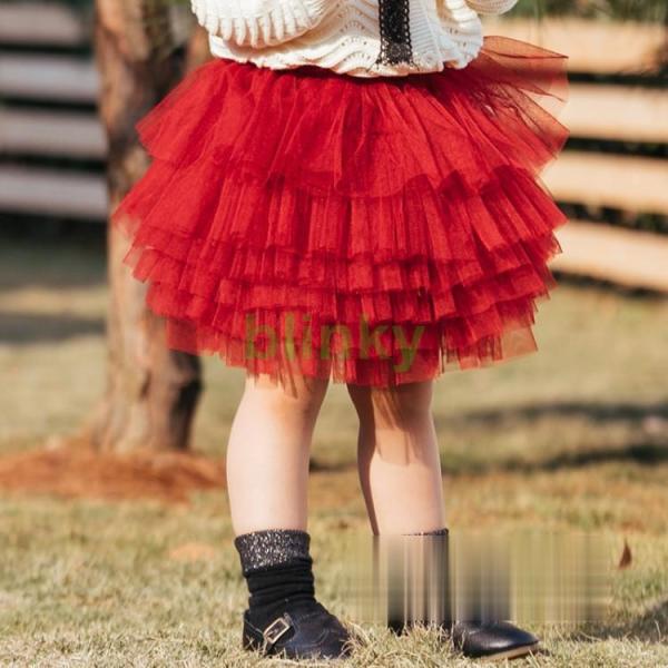 チュールスカート キッズ ボトムス 女の子 子供服 ティアードスカート 無地 可愛い キッズ スカート カジュアル ショート 入学式 卒業式 発表会