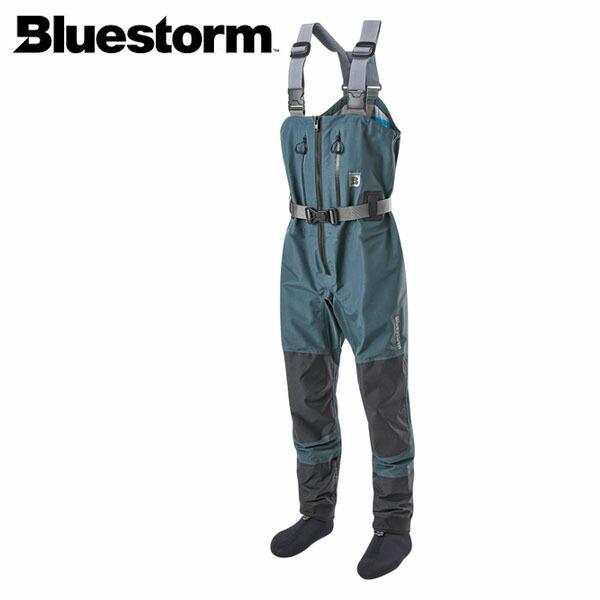 BLUESTORM ブルーストーム フィッシングウェーダー エルヴェガスト ソックスウェーダー オフショアブルー BSJ-SWD2R 高階救命器具 BLUBSJSWD2ROBLフィッシング 釣具