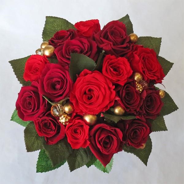 プリザーブドフラワーブーケ　赤バラ　ウエディングブーケ