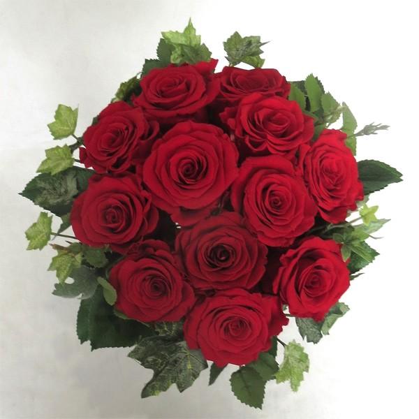 プリザーブドフラワーブーケ　赤バラ　ウエディングブーケ