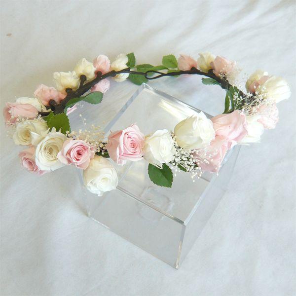 プリザーブドフラワー　ヘッド花　頭囲約５０センチ●６〜８日後発送可能商品●