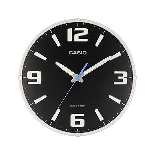 単品(掛け具なし)・ブラック 30.8×30.8×5.6cm IQ-1009J-1JF・本体サイズ:(約)高さ30.8×幅30.8×奥行き5.6cm・本体重量:(約)870g・材質:樹脂、ガラス・生産国:中国・機能:電波受信機能 (自動受信...