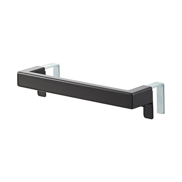 ・ブラック  2854・サイズ:約W19XD6~7XH4cm・素材・材質:バー:スチール(ユニクロメッキ+粉体塗装) フック:スチール(ユニクロメッキ) 付属品:緩衝材・6枚 六角レンチ×1・生産国:中国・耐荷重:約1kg