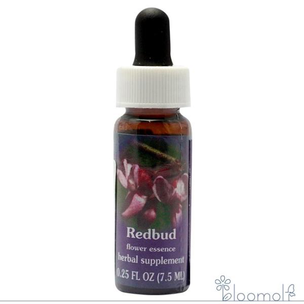 自然なサイクルである成熟と加齢を受け入れられるように。物質的なものに執着しすぎているとき。■商品名：レッドバッド FESフラワーエッセンス レンジオブライト Redbud