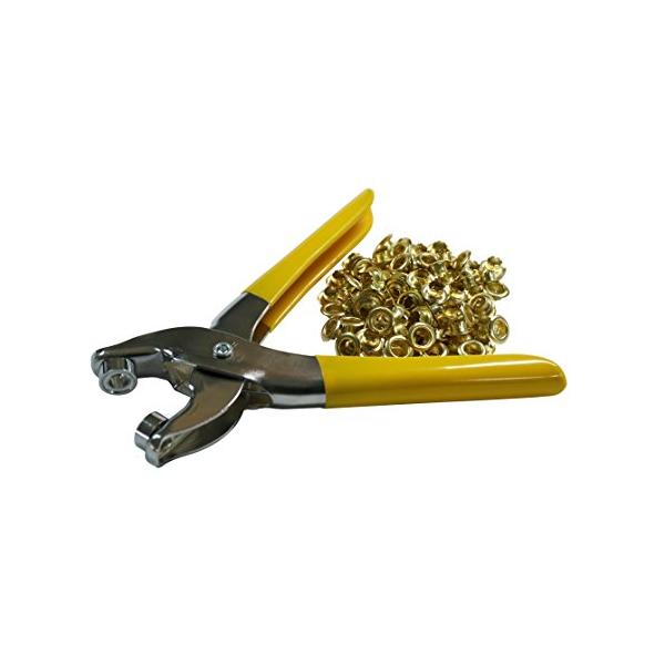 【商品概要】サイズ:全長約180mm重量:約180g付属品:ハトメ7mm 100個【商品説明】説明書類とじ・文具・バッグ・靴など穴の補修・補強・製作に。ハトメを付けることで穴を補強し、素材を長持ちさせるのに役立つ。【商品詳細】ブランド：角利...