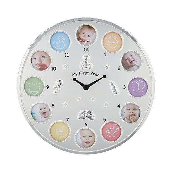 【商品概要】フレームに飾られた一枚一枚が成長の記録です。電池は別売りです。[素材] スチール、マットシルバー、メッキ【商品説明】説明12枚の写真が入れられる。写真の貼付け、配置が容易にできる「シール台紙」付き。さらに、中に入れる写真を簡単に...