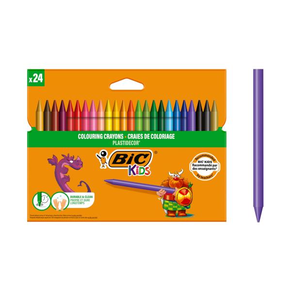 【商品概要】【BIC KIDS】BICが発売する子供向けの筆記具ブランド【24色】金・銀・黒・紫・紺・青・水色・深緑・緑・黄緑・黄色・橙・みかん色・レモン・白・薄橙・薄桃色・桃色・赤・朱色・ぶどう色・茶色・こげ茶色・黄土色【ウルトラレジスタ...