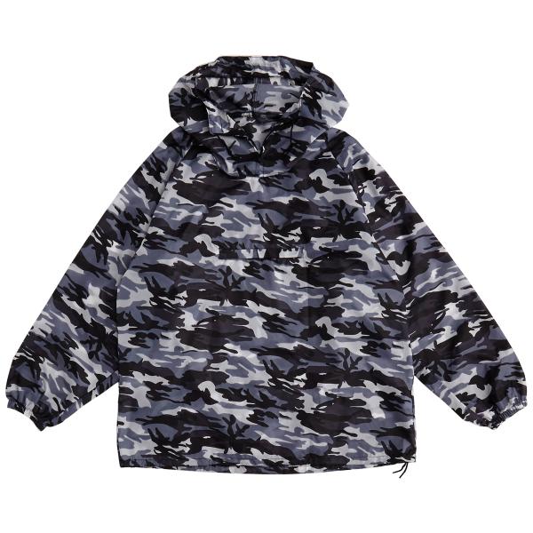 【商品概要】SIZE:M ゆき丈:80cm 身幅:57.5cm 着丈:68cm【商品説明】商品紹介迷彩柄を取り入れたはっ水加工のヤッケです。素材は汚れが付きにくいナイロン100%にはっ水加工を施し、風よけ汚れよけに最適です。アウトドアやサバ...