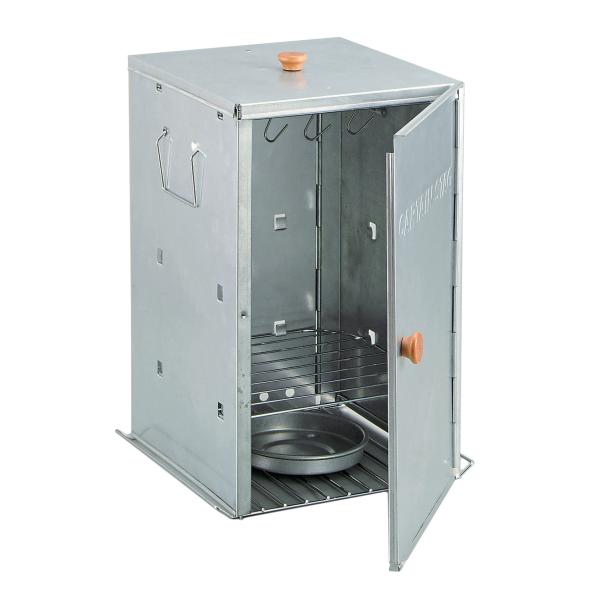 【商品概要】製品サイズ:幅240×奥行255×高さ400mm(本体のみ)収納サイズ:250x400x厚さ70mm重量:2.5kg材質(品質):本体・ふた・チップ容器:鉄(亜鉛めっき)、スタンド・網・フック・ハンドル:鉄(クロムめっき)、つま...