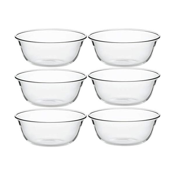 【商品概要】サイズ:口径11.5×高さ5cm×6個重量:100g×6個容量:300ml×6個素材・材質:耐熱ガラス生産国:タイ機能:電子レンジ・オーブン対応可注意:直火不可【商品説明】説明在庫限り/通常1~2日以内に出荷予定ブランド：iwa...