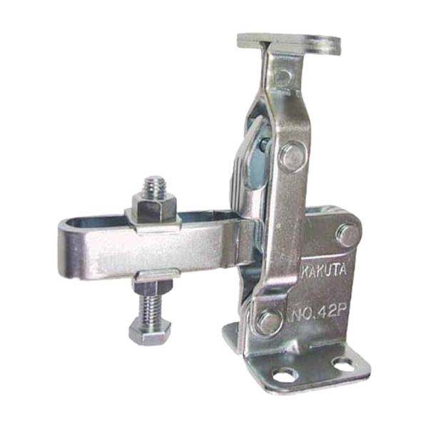 【商品概要】全長(mm):115締圧力(kg):150摘要:-製品刻印:No.42P付属ボルト径:M8×50取付ピッチ(mm):24【商品説明】【商品詳細】ブランド：角田興業商品種別：DIY・工具・ガーデン商品名：角田 ハンドル立型トグルク...