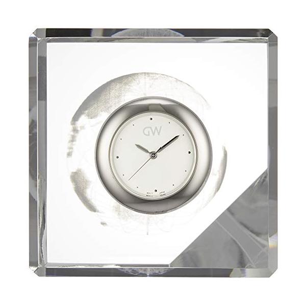 【商品概要】サイズ:長径90×短径90×高さ90mm本体重量:600g素材:光学ガラス原産国:日本【商品説明】説明●クリアなガラスのキューブの中に浮かぶ３Ｄの地球が美しいデスククロック●商品サイズ：現品約９×９×９ｃｍ●商品材料：光学ガラス...