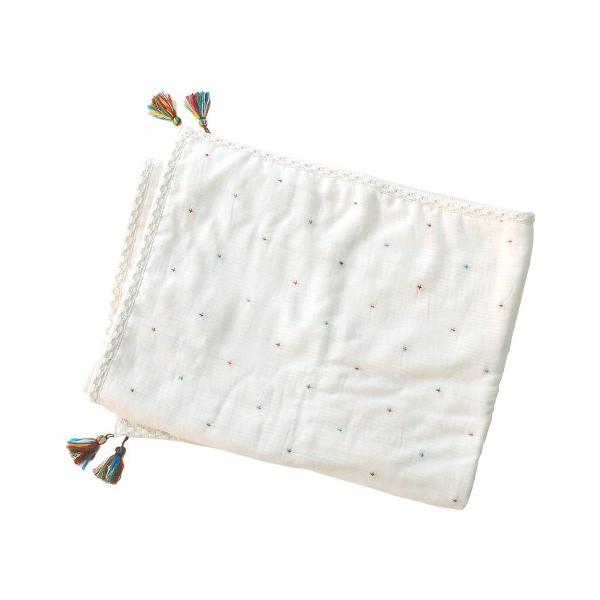 【商品概要】[サイズ]約140×200cm[対象年齢]大人用[素材]コットン100%[洗濯]弱く絞ってから干してください。蛍光増白剤を使用しないでください。洗濯ネットをご使用ください。[生産国]日本ふわふわの6重ガーゼ生地に6色の糸を織り込...