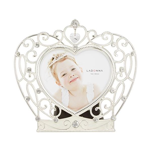 【商品概要】サイズ：約W16.6 H15.6【商品説明】説明女の子永遠の憧れのティアラとハートをかたどったフレーム【商品詳細】ブランド：LADONNA商品名：LADONNA ラドンナ フォトフレーム ブライダル シルバー ハート型 MJ74...