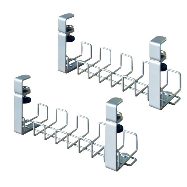 【商品概要】サイズ:W41xD14.5xH22cm5kgまで収納可能デスク天板は厚さ18-30mmに対応ワイヤータイプなのでほこりが溜まりにくいクランプ式で取り付け簡単【商品説明】【商品詳細】ブランド：PLUS商品種別：文房具・オフィス用品...