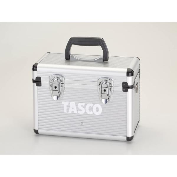 【商品概要】肩掛けベルト付きです。外寸サイズ:300W×165D×220Hmm内寸サイズ:285W×150D×205HmmTA150SW、TA150SC用アルミケース質量:1730g【商品説明】説明【特長】タスコ製ウルトラミニ真空ポンプTA...