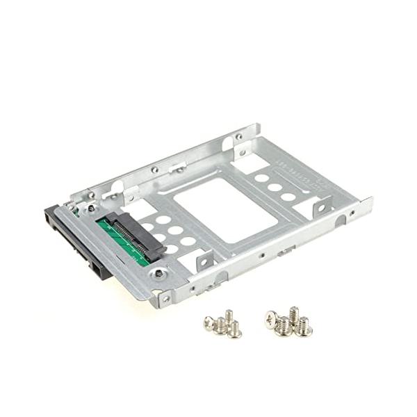 【商品概要】2.5インチSATASSDまたはハードドライブを3.5インチドライブトレイで使用できるように適合ホットスワップ対応のドライブケージおよびケース用に設計されていますコンピュータドライブベイやサイドマウントまたはボトムマウントドライ...