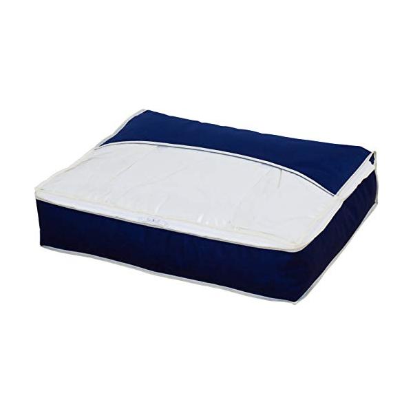 【商品概要】サイズ:65×50×15ｃｍ本体重量0.16kg収納目安:羽毛布団シングル1枚ポリプロピレン/ポリエチレン 丈夫な75ｇ目付不織布使用ベルトを使った軽圧縮なので、使いたいときにすぐ使えます 来客時にも安心ですファスナーのかみ込み...