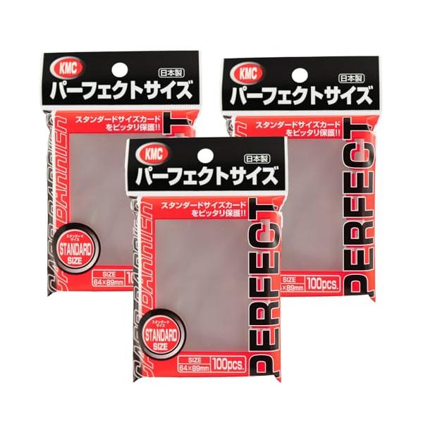 【商品概要】1KMC 100 pochettes Card Barrier Perfect Size Soft Sleeves, 3 Packs/Total 300 pochettes [Komainu-Dou Original Packa...