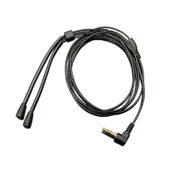 【商品概要】SENNHEISER IE8/IE80 対応リケーブルケーブル:銅ケーブル長:120cm / イヤーフック対応:ワイヤー入りプラグ:3.5mm L型プラグ 金メッキ / イヤフォン側プラグ:金メッキピンインピーダンス:0.5Ω以...