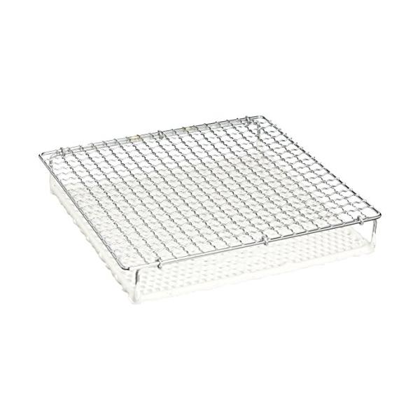 【商品概要】サイズ:22x22x4cm本体重量:495ｇ素材・材質:セラミック、鉄（クロムメッキ）生産国:日本【商品説明】説明遠赤外線効果でまろやかに焼ける、セラミック焼き網日本製【商品詳細】ブランド：丸十金網(Marujyu-kanaam...