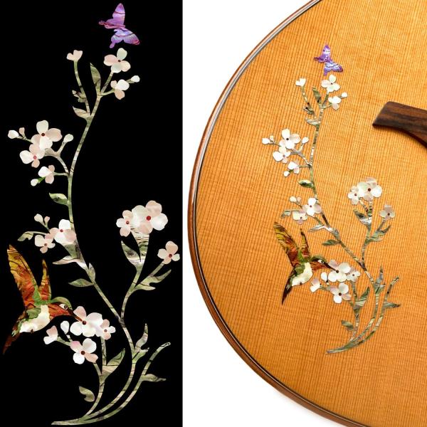 【商品概要】アコースティックやエレキのボディに。ギタリスト＆ベーシスト達のステッカー。貼り方説明書付簡単に楽器をカスタマイズ本物の貝・インレイのようなステッカー。貼った後はレモンオイル等でメンテナンス可能です。【商品説明】説明ギターやベース...