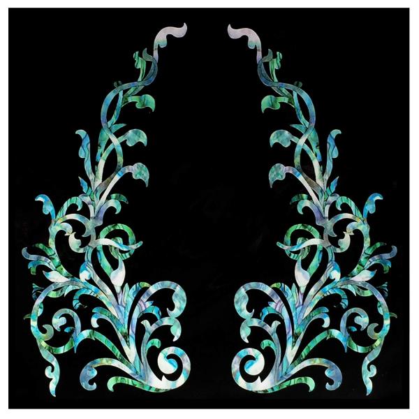 【商品概要】アコースティックやエレキのボディに。ピックガードにもぴったり。ギタリスト＆ベーシスト達のステッカー。貼り方説明書付簡単に楽器をカスタマイズ本物の貝・インレイのようなステッカー。貼った後はレモンオイル等でメンテナンス可能です。【商...