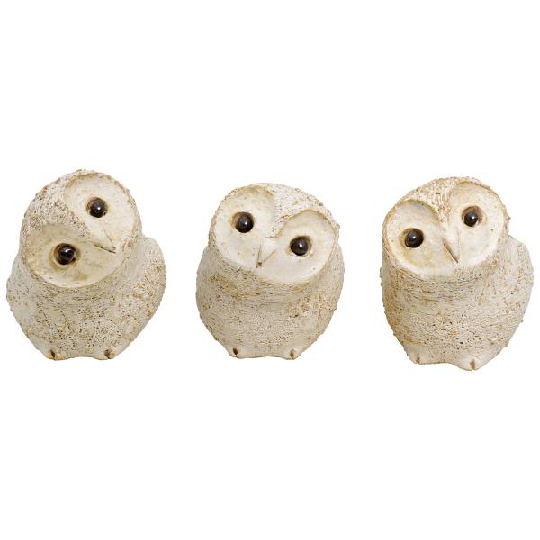 【商品概要】サイズ:約幅11×奥行き9×高さ12cm素材:陶器生産国:日本セット内容:ふくろう×3【商品説明】信楽焼は1976年(昭和51年)に国から伝統的工芸品の指定を受けている自然と職人が生み出す様々なカタチや表情を持ち、「不均衡」を大...