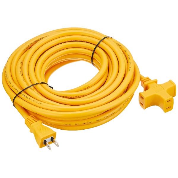 【商品概要】色:イエロー(全3色/他にグリーン・ブラックあり)差込口:3個口耐トラッキングカバー付きプラグ※この製品は『屋内用』です。屋外や湿気の多い場所では使用しないでください。合計1500WまでVCT 1.25mm2×2芯コード長:10...