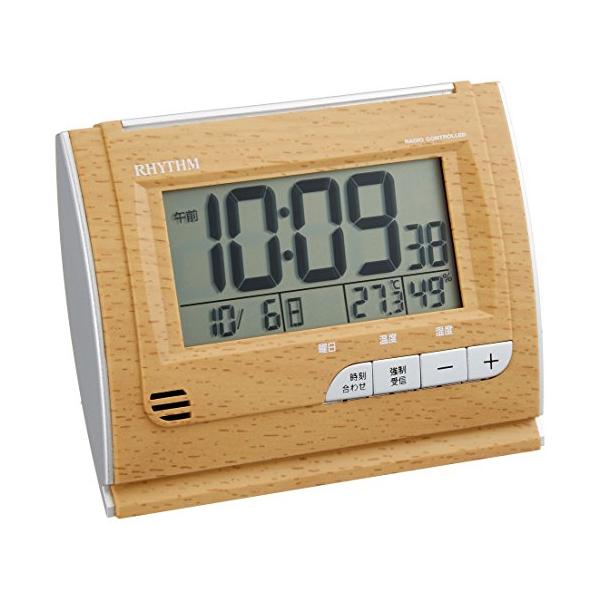 【商品概要】サイズ:9.5x12.0x5.1cm本体重量:0.18kg使用電源:単3形x2本(別売)素材・材質:ABS12(午前/午後)、24時間表示切替スヌーズ&amp;アラームオートストップ機能残照機能ライト付きムーブメント：電波時計多...