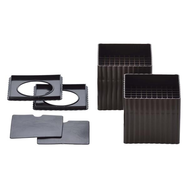 【商品概要】サイズ:約11×11×9.9cm【商品説明】ベット、テーブル、机などの足に着けるだけで高さがアップします。従来品よりも強度の強い材料を使用しており、耐久性がアップしました。空いたスペースに収納ケースを収めたり、ロボット掃除機が通...