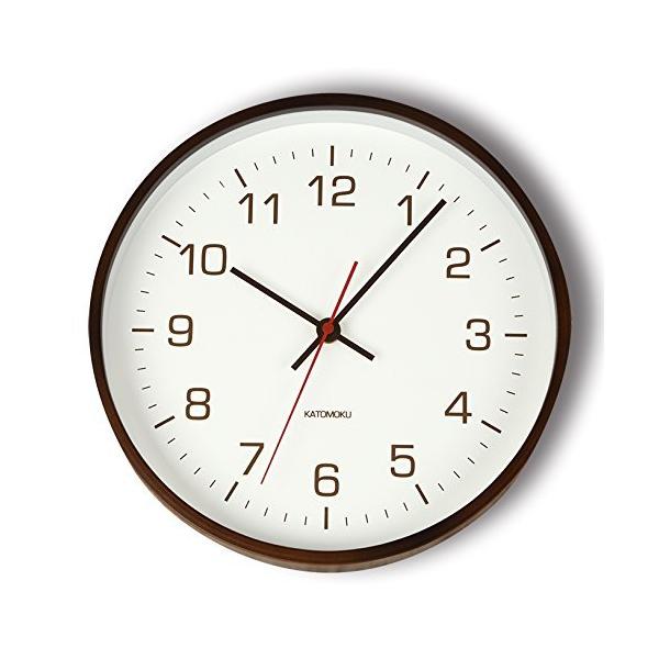 【商品概要】サイズ：約Φ252×50mm重　量：約500g材　質：シナベニヤ生産国：日本 カラー：ブラウン仕　様：スイープムーブメント 付属品：説明書、保証書、単３電池、壁掛け用ネジ【商品説明】KATOMOKU "plywood wall ...