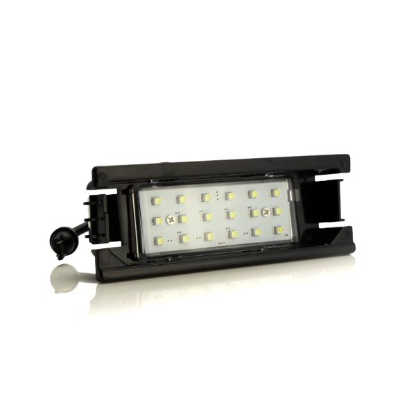 【商品概要】ダイハツ用 LED ライセンスランプ 既存の純正ランプと交換するだけ車種別専用設計 LEDライセンスランプ 既存の純正ランプと交換するだけの車種別専用設計のライセンスランプ 高輝度の3528SMDを18基内蔵し、純正ランプやバル...